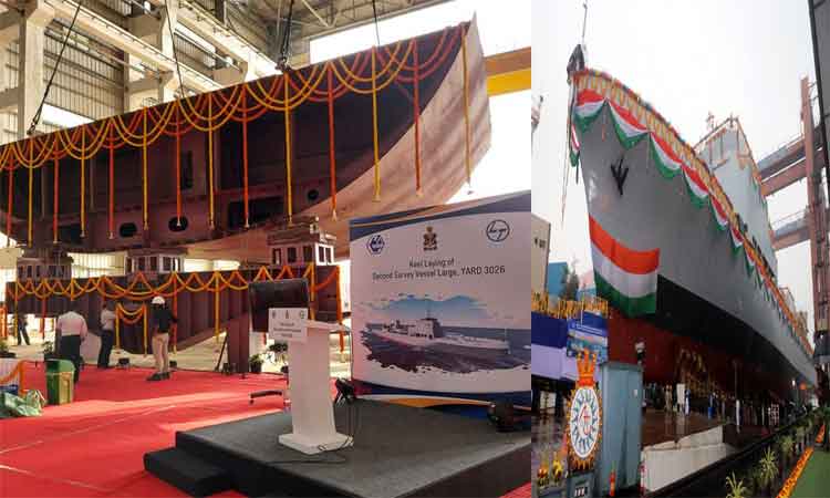LAUNCH OF ‘NIRDESHAK’ (YARD 3026) SECOND VESSEL OF SURVEY VESSEL (LARGE ...