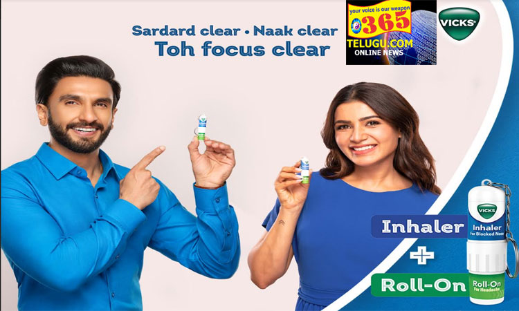 Vicks Roll-On Inhaler’s two-in-one advantage has Ranveer and Samantha ...